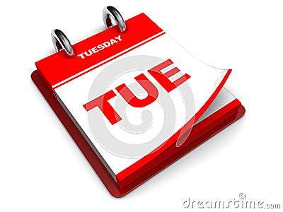 Tuesday Calendar Royalty Free Stock Images - Image: 14429759