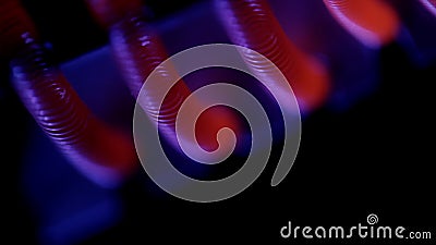 Tungsten Filament of Electric Heater Stock Footage - Video of heat ...