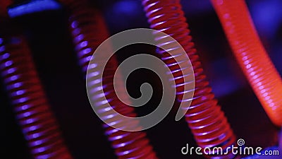 Tungsten Filament of Electric Heater Stock Footage - Video of glow ...