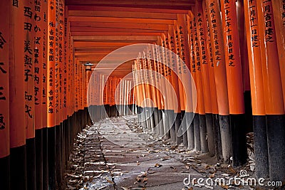 Tunnel Of 10000 Torii Gates Stock Photo | CartoonDealer.com #18179460