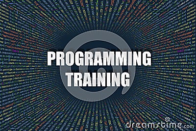 Tunnel From Computer Program Code. Programmer Lines Of Code, Java ...