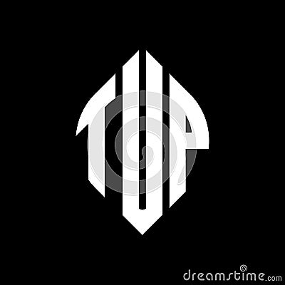 TUP Circle Letter Logo Design With Circle And Ellipse Shape. TUP ...