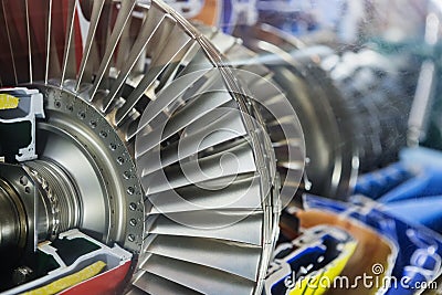Turbine Engine Profile. Aviation Technologies. Royalty-Free Stock ...