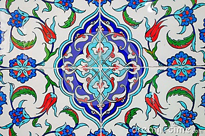 Turkish - Ottoman Hand Made Ancient Tiles Royalty Free Stock Images ...