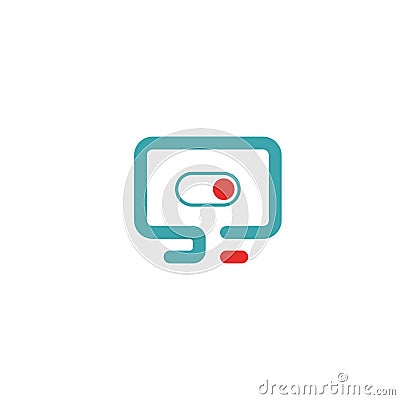 Turn On Slide Vector Illustration. | CartoonDealer.com #88756350