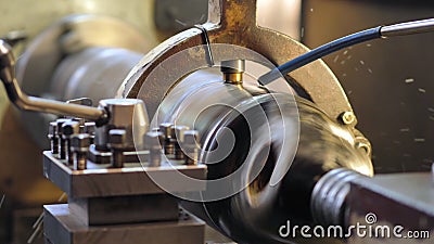 Facing Operation of a Metal Blank on Turning Machine with Cutting Tool ...