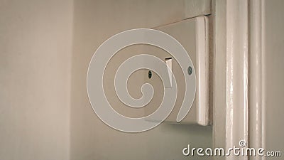 Turning Light on or Off in Dark House Stock Video - Video of dusk ...