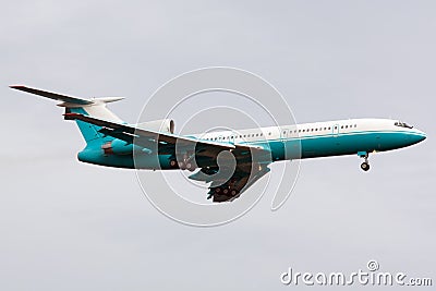 Turquoise-white Airplane Stock Photos - Image: 7344363