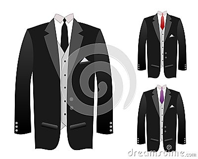 Tuxedo templates stock vector. Illustration of special - 10636773