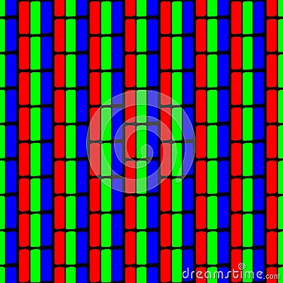 Tv Crt Pixels Vector Pattern | CartoonDealer.com #191095287