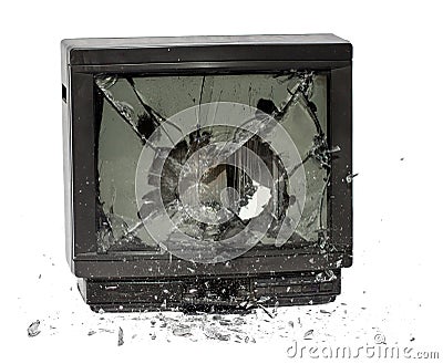 TV Explode Stock Photography - Image: 37382712
