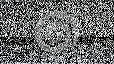 TV Screen No Signal, Static Noise and TV Static Fill the Screen (Loop ...