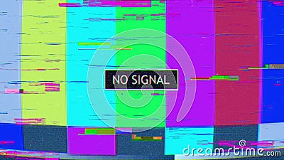 TV Screen Noise Glitch Effect. Visual Video Effects Stripes Background ...