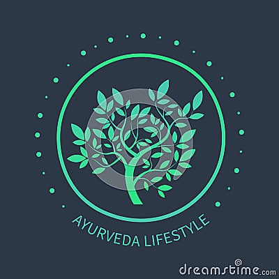 TVector Tree Logo. Ayurvedic Symbol | CartoonDealer.com #74834726