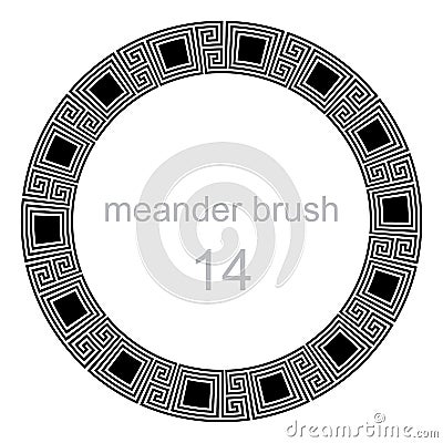 Twist Pattern Ancient Meander Stock Illustration | CartoonDealer.com ...