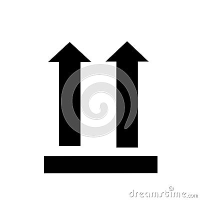 Two Arrows Side Up ,indicating Top Side Of Packaging Royalty-Free Stock ...