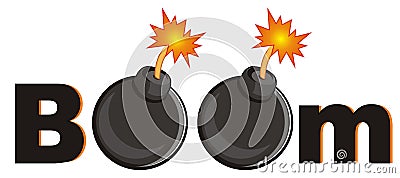 Two Bombs And Letters Royalty-Free Stock Photo | CartoonDealer.com ...