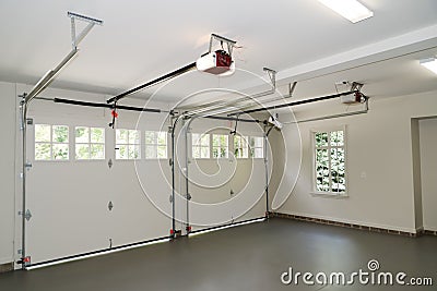 Two Car Garage Interior Royalty Free Stock Photography - Image: 21425387