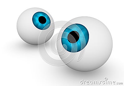 Two Eyeballs Royalty Free Stock Photos - Image: 24043988