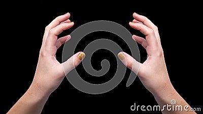 Two Female Hands with Moving Fingers Stock Footage - Video of hands ...