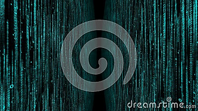 Two Matrix Walls With Numbers 0 And 1 Computer World Of Digital Code ...