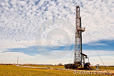 Two Oil Field Pulling Units Stock Images - Image: 7649094