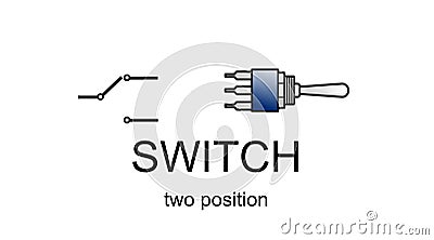 Two Position Switch Icon And Symbol Royalty Free Stock Photo - Image ...