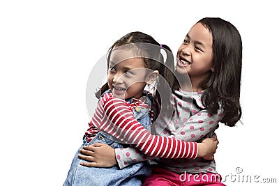 Two Scared Asian Little Girls Expression Stock Photo | CartoonDealer ...