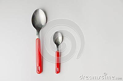 Two Spoons Stock Photo - Image: 48422586