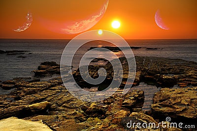 Two Suns Sunrise Royalty Free Stock Image - Image: 20175816