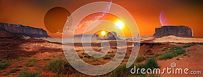 Two Suns Sunrise Royalty Free Stock Images - Image: 20178149