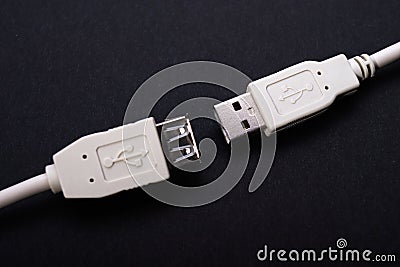 Two USB Connectors Royalty-Free Stock Image | CartoonDealer.com #485836