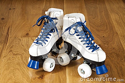 Two White Roller Skates Royalty Free Stock Photo - Image: 31482645