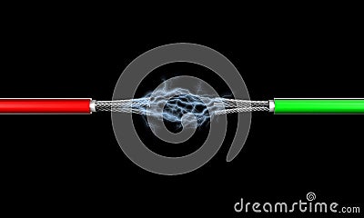 Two Wires Royalty-Free Stock Image | CartoonDealer.com #25389982