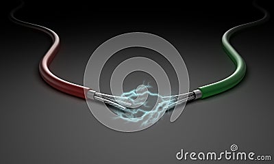 Two Wires Royalty-Free Stock Photography | CartoonDealer.com #25389983