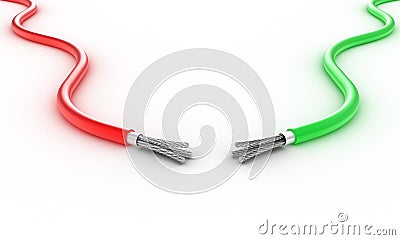 Two Wires Royalty-Free Stock Image | CartoonDealer.com #25420924