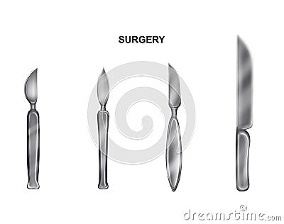 Types Of Surgical Scalpels Stock Image | CartoonDealer.com #170178199