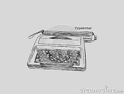 Typewriter, Hand Draw Vector. | CartoonDealer.com #115892446