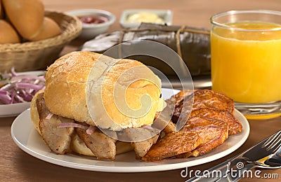 Typical Peruvian Breakfast Royalty Free Stock Image - Image: 19842656