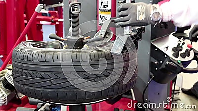 Tyre fitting stock video footage. Video of equipment - 36777725