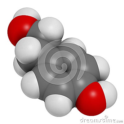 Tyrosol Molecule. Antioxidant Found In Olive Oil. 3D Rendering. Atoms ...