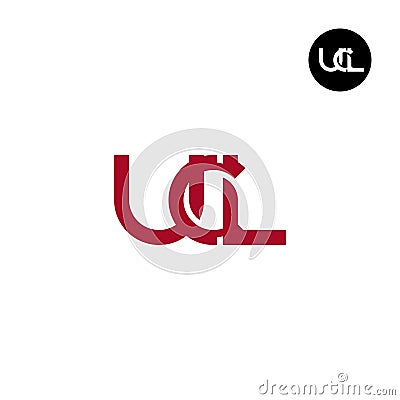 UCL Logo Letter Monogram Design Cartoon Vector | CartoonDealer.com ...