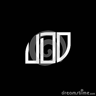 UDO Letter Logo Design On Black Background. UDO Creative Initials ...