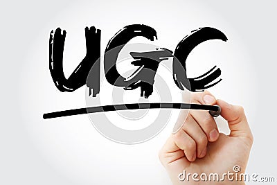 UGC - User Generated Content Acronym With Marker, Concept Background ...
