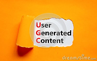 UGC User Generated Content Symbol. Concept Words UGC User Generated ...