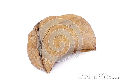 Ugly Walnut Is Isolated On White Background. Different Angles Royalty ...