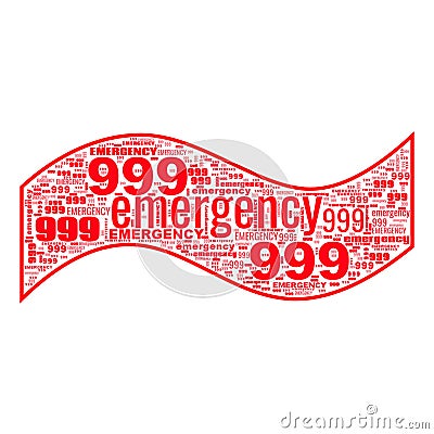 UK 999 Emergency Ambulance Crisis Illustration Stock Photo ...