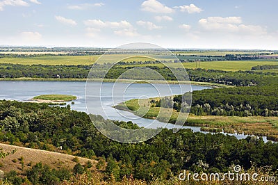 Ukraina Stepu Rzeka Fotografia Stock - Obraz: 33417732