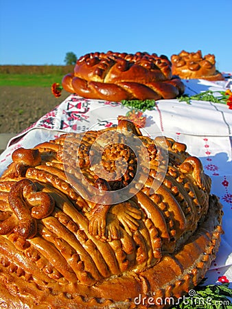 Ukrainian Traditional Holiday Bread Royalty Free Stock Photos - Image ...