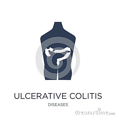 Ulcerative Colitis Icon. Trendy Flat Vector Ulcerative Colitis I ...